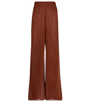 OSEREE Oséree Lumière High-Rise Wide-Leg Pants