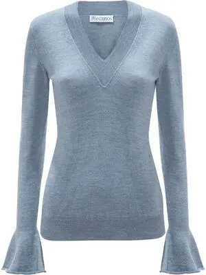 JW Anderson Flared Cuff Logo Pullover