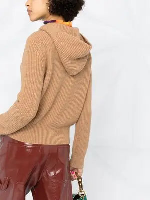 Cashmere In Love Ribbed-knit Hoodie