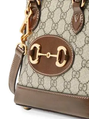 Gucci Mini Horsebit 1955 Top-handle Bag - Brown