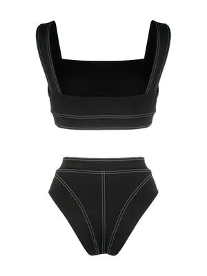 NOIRE SWIMWEAR Bralette Two-piece Bikini - Black
