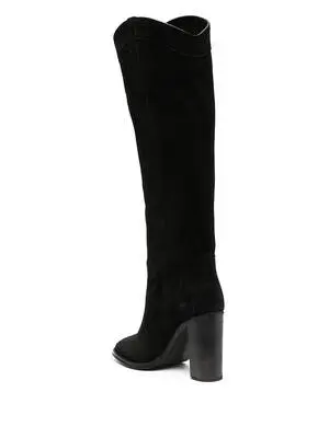 Saint Laurent Kate Knee-high Block Heel Boots