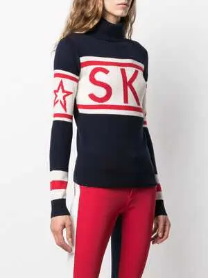 Perfect Moment Intarsia Knit Jumper - Blue