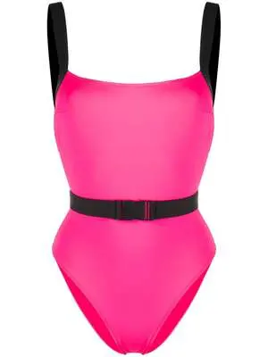 NOIRE SWIMWEAR Miami Belted One-piece Swimsuit
