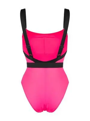 NOIRE SWIMWEAR Miami Belted One-piece Swimsuit