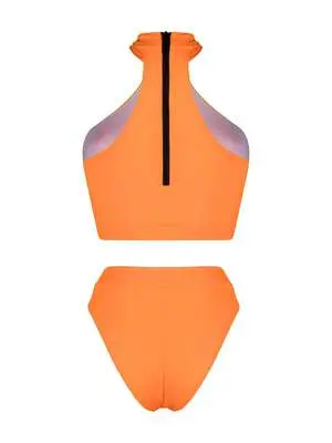 NOIRE SWIMWEAR Bahamas Cut-out Two-piece Bikini - Orange