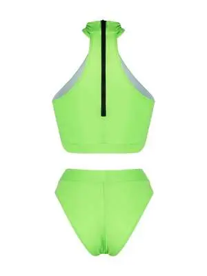 NOIRE SWIMWEAR Bahamas Cut-out Bikini - Green