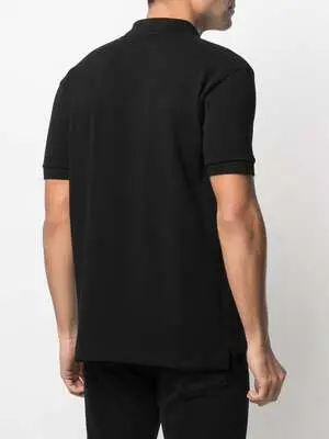 Play Comme Des Garcon Layered Logo Polo Shirt - Black
