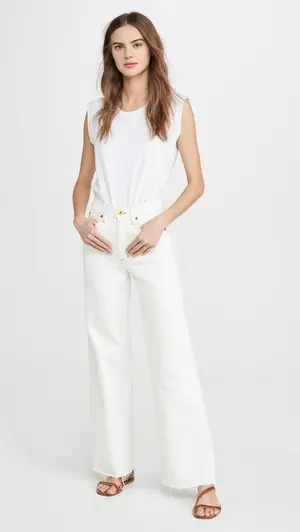 SLVRLAKE Grace Jeans - Natural White