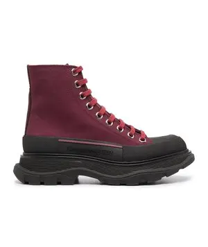 Alexander McQueen Lug Sole Lace-up Boots