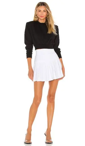 Norma Kamali Pleated Mini Skirt