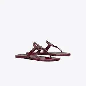 Tory Burch Miller Patent Sandal - Dark Raspberry
