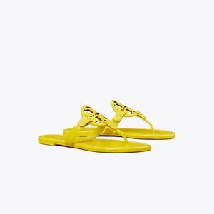 Tory Burch Miller Patent Sandal - Lemon Rind