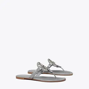 Tory Burch Miller Patent Sandal Malta Gray