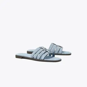 Tory Burch Ines Slides Blue Cloud/blue Cloud
