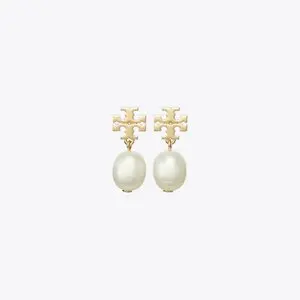 Tory Burch Moondance Pearl Drop Earrings - Tory Gold/ivory