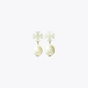 Tory Burch Moondance Pearl Drop Earrings - Tory Gold/mother Of Pearl