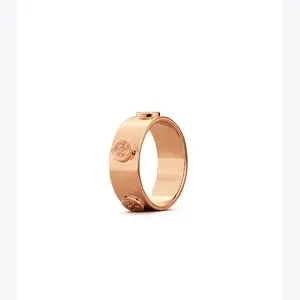 Tory Burch Icon Pavé Ring Gold
