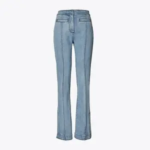 Tory Burch Tory Burch Straight-Leg Jean Super Bleachout