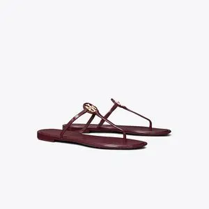Tory Burch Mini Miller Jelly Sandal - Dark Raspberry/silver