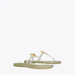 Tory Burch Mini Miller Jelly Sandal Multi Green/gold