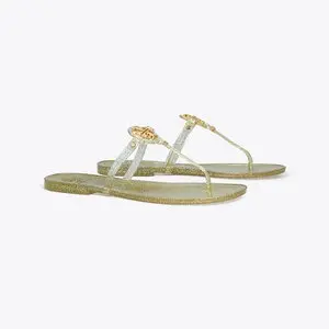 Tory Burch Mini Miller Jelly Sandal Silver/gold