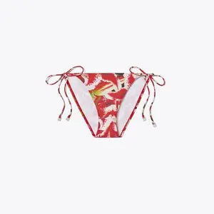 Tory Burch String Bikini Bottom - Pink Lily