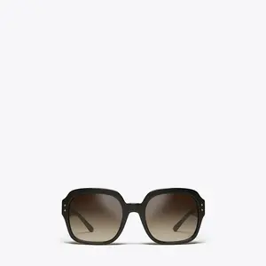 Tory Burch Oversized Square Sunglasses - Black