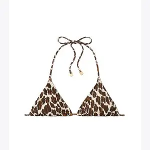 Tory Burch String Bikini Top - Reva Leopard