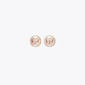 Tory Burch Moondance Pearl Stud Earrings - Rose/rose Gold