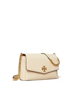 Tory Burch Tory Burch Kira Pebbled Small Convertible Shoulder Bag New Cream