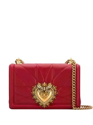 Dolce & Gabbana Medium Devotion Shoulder Bag - Red
