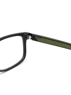 Emporio Armani Square Frame Eyeglasses - Black