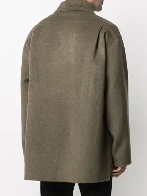 ジャケット・アウター Acne Studios Wool Shirt Jacket 46 Acne Studios Oversized Wool Shirt-Jacket In Grey - 40% Off