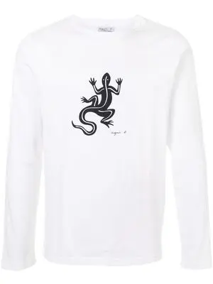 AGNÈS B. Coulos Lizard-print T-shirt