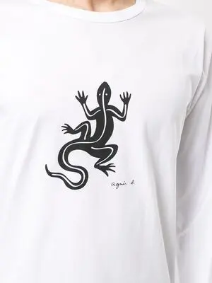 AGNÈS B. Coulos Lizard-print T-shirt