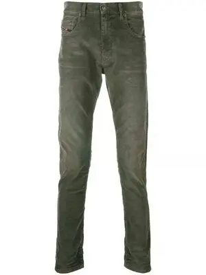 DIESEL® D-strukt Velvet Trousers - Green