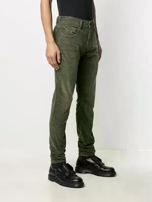 DIESEL® D-strukt Velvet Trousers - Green
