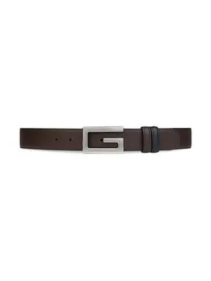 Gucci Logo-buckle Reversible Belt