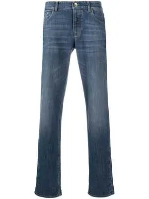 Brunello Cucinelli Mid-rise Straight Leg Jeans - Blue