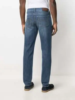 Brunello Cucinelli Mid-rise Straight Leg Jeans - Blue
