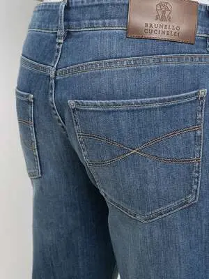 Brunello Cucinelli Mid-rise Straight Leg Jeans - Blue