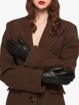 Miu Miu Stitching Detail Long Gloves
