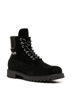 Philipp Plein Suede Ankle Boots