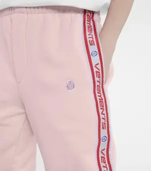 Vetements Logo Cotton-blend Jersey Sweatpants
