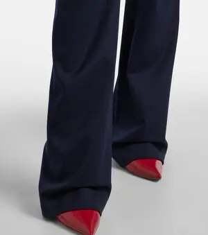 Altuzarra Serge Stretch-wool Bootcut Trousers - Blue