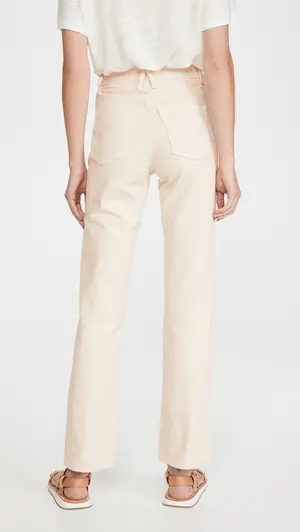 SLVRLAKE London Straight Leg Jeans - Ecru