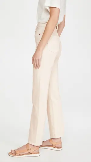 SLVRLAKE London Straight Leg Jeans - Ecru