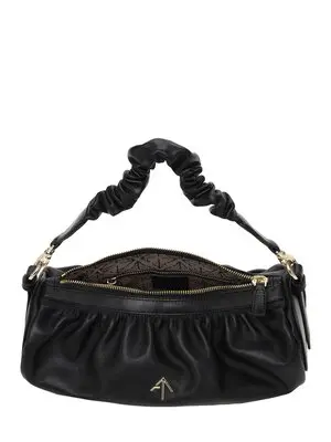 Manu Atelier Ruched Cylinder Chain Xx Bag