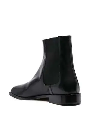 MAISON MARGIELA Tabi Leather Chelsea Boots - Black